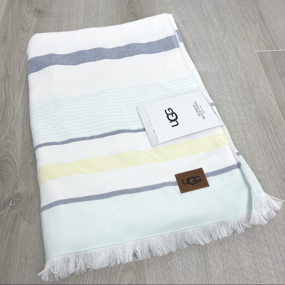 UGG | Bath | Ugg Beach Towel Cotton Striped Pearson 4 X 70 | Poshmark